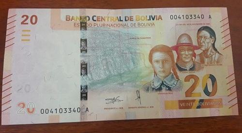 ¿Cuáles son las características del nuevo billete de Bs 20? | Urgentebo